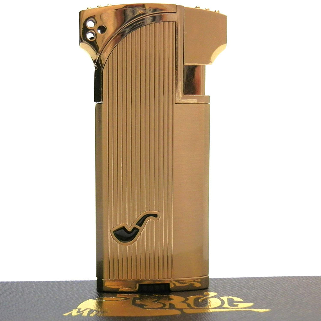 Mr. Brog Dual Tobacco & Cigar Pipe Lighter - 90 Angle Soft Flame for T