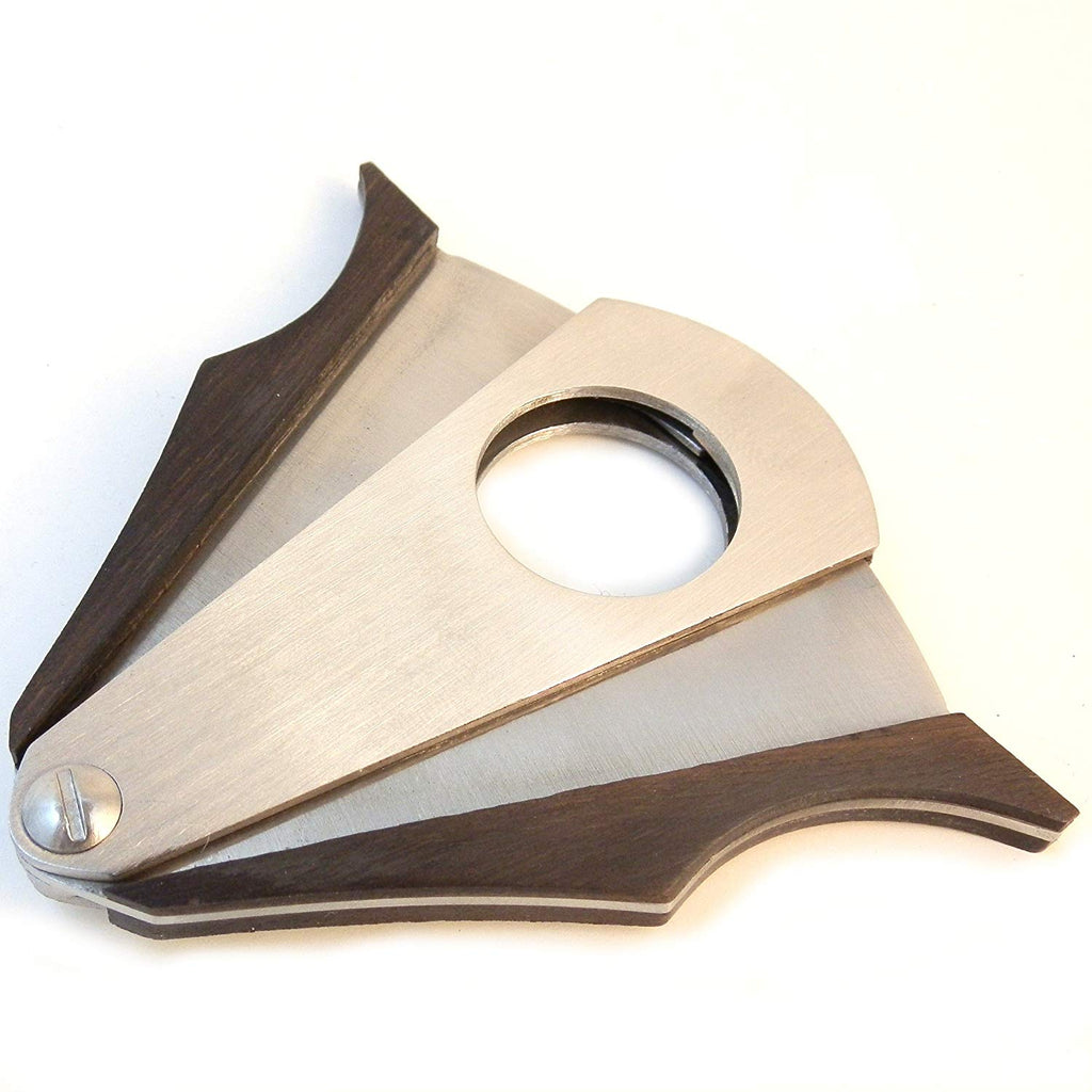 Mrs. Brog Cigar Cutter - Wood and Stainless Steel - Cut and Lock syste