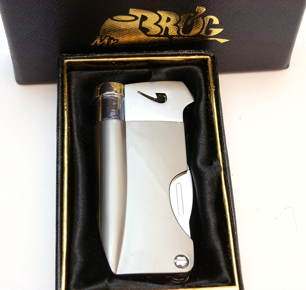 Mr. Brog Tobacco Pipe Lighter & Czech Pipe Tool - All In One - 45 Angl